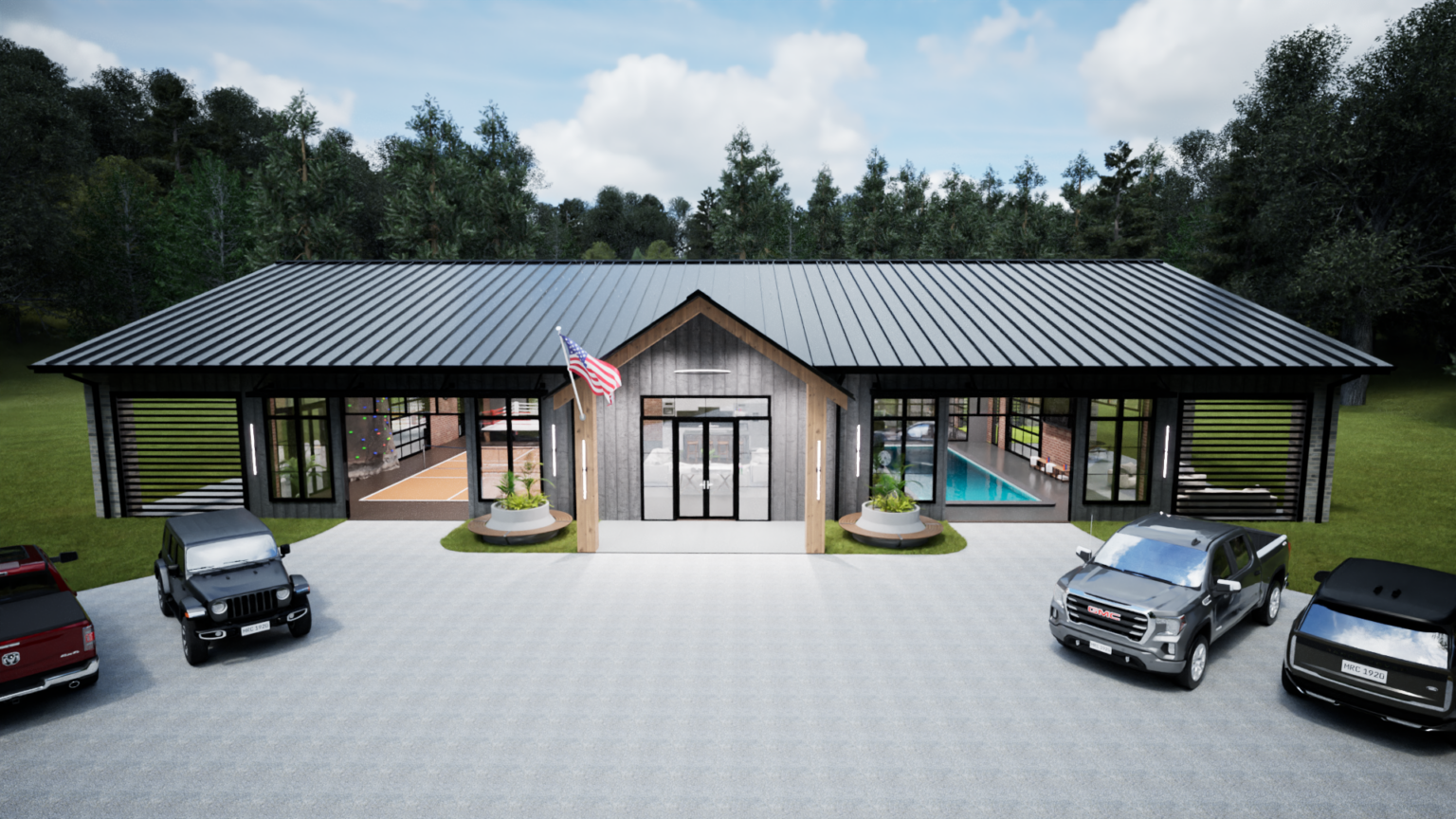 THE POOL HAUS SPORTS ENTERTAINMENT BARNDO – The Barndominium Company